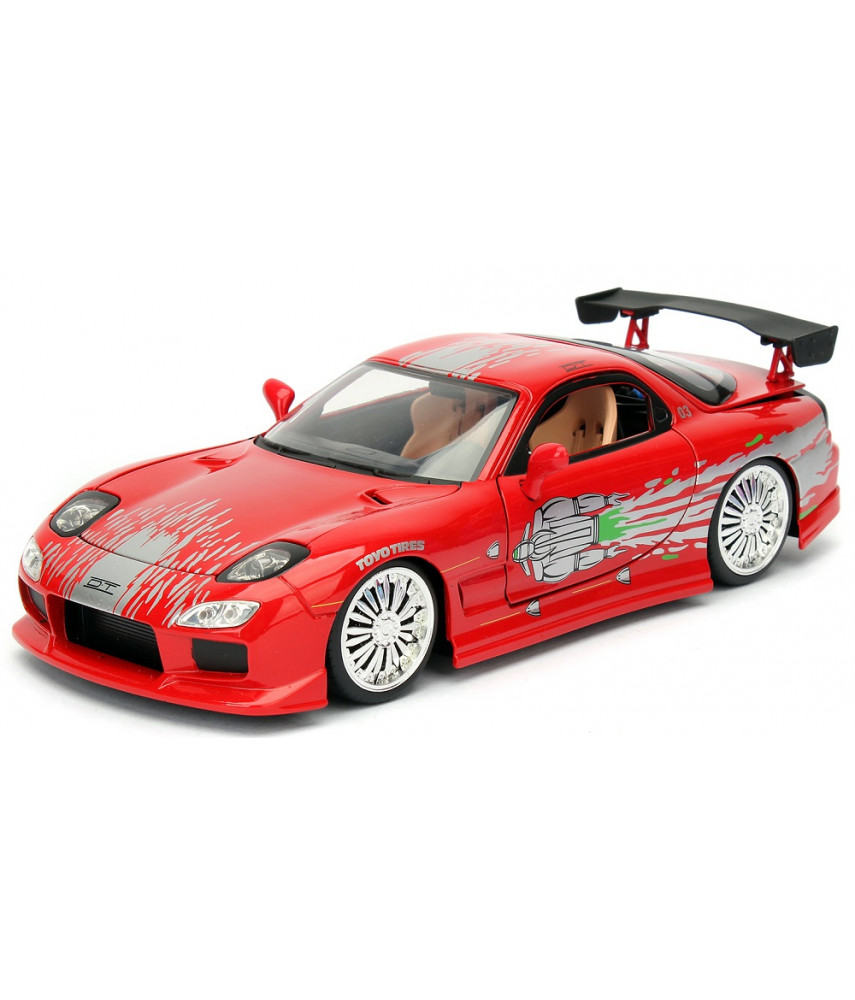 Модель Машинки Форсаж 1:24 FF 1993 Mazda RX-7 FD3S-Wide Body (32607) купить - Showgames.ru